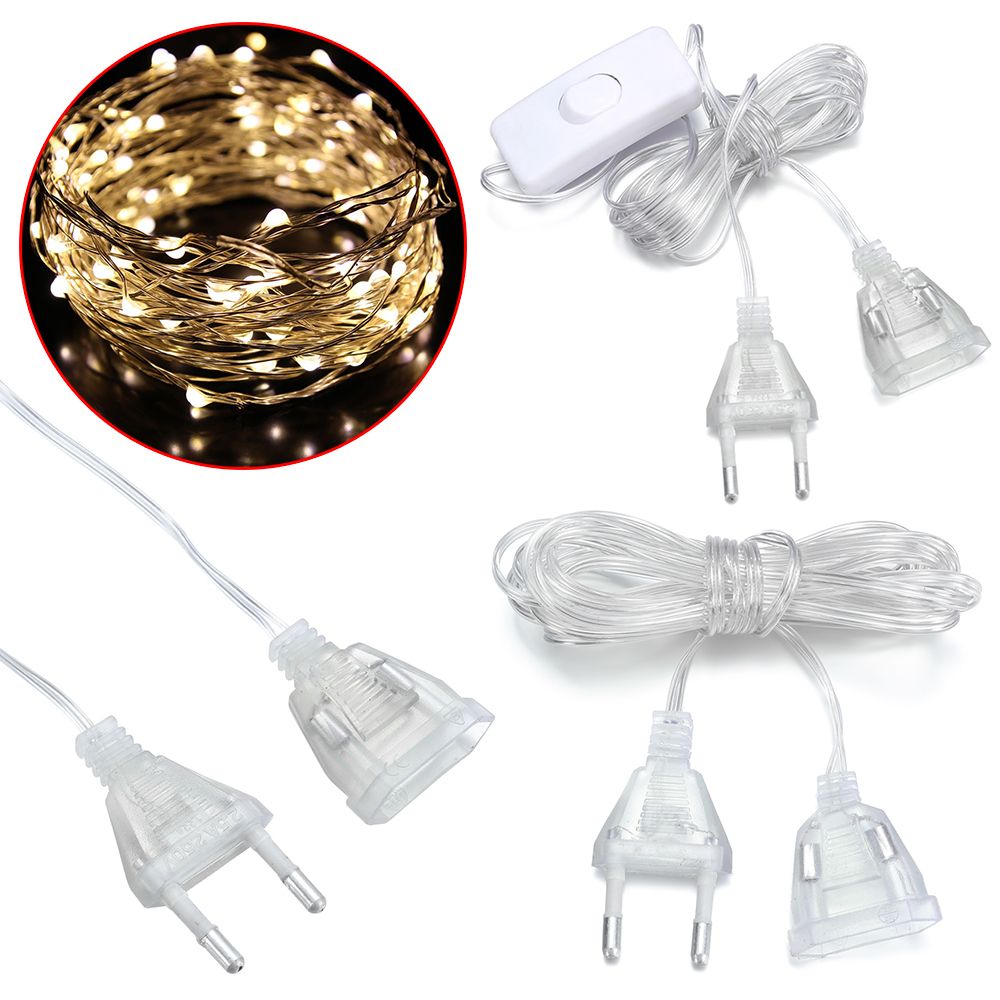 【TopazTrove】30cm Lantern Line With Switch Transparent Cable Light ...