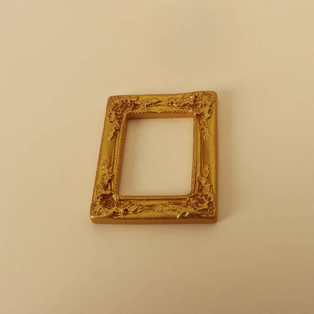 Multi-purpose DIY Resin Photo Frame Miniature Rustic Mini Mirror Props ...