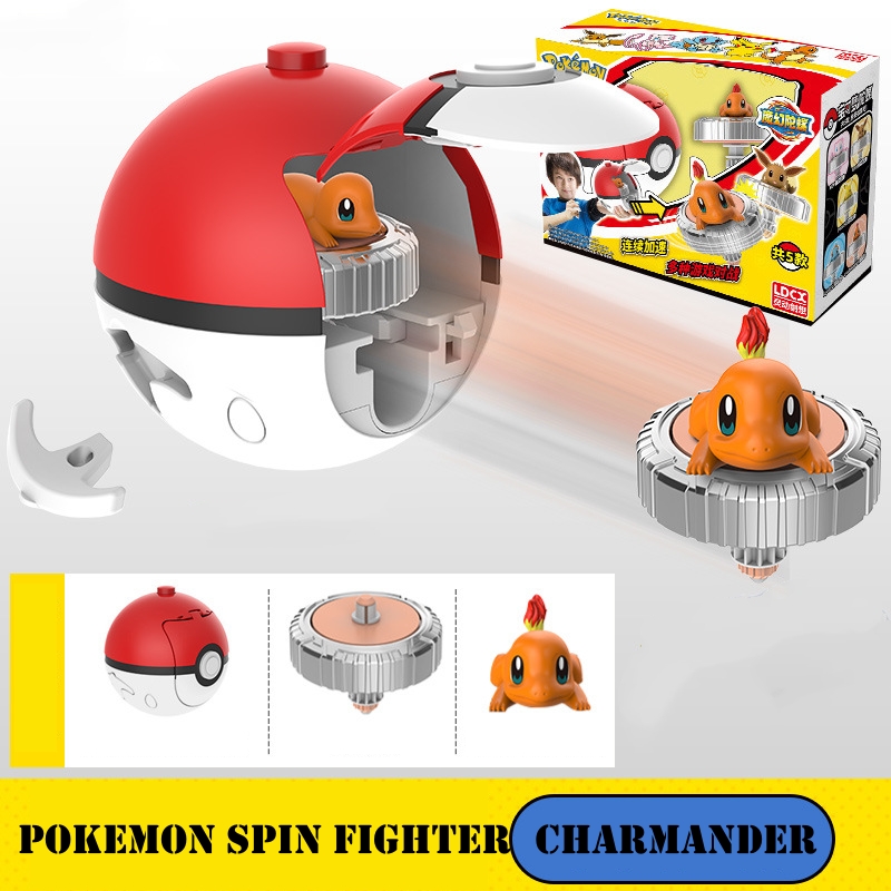 [SG] NEW! Pokemon Spin Fighter Original Spinning Toy Action Figure ...
