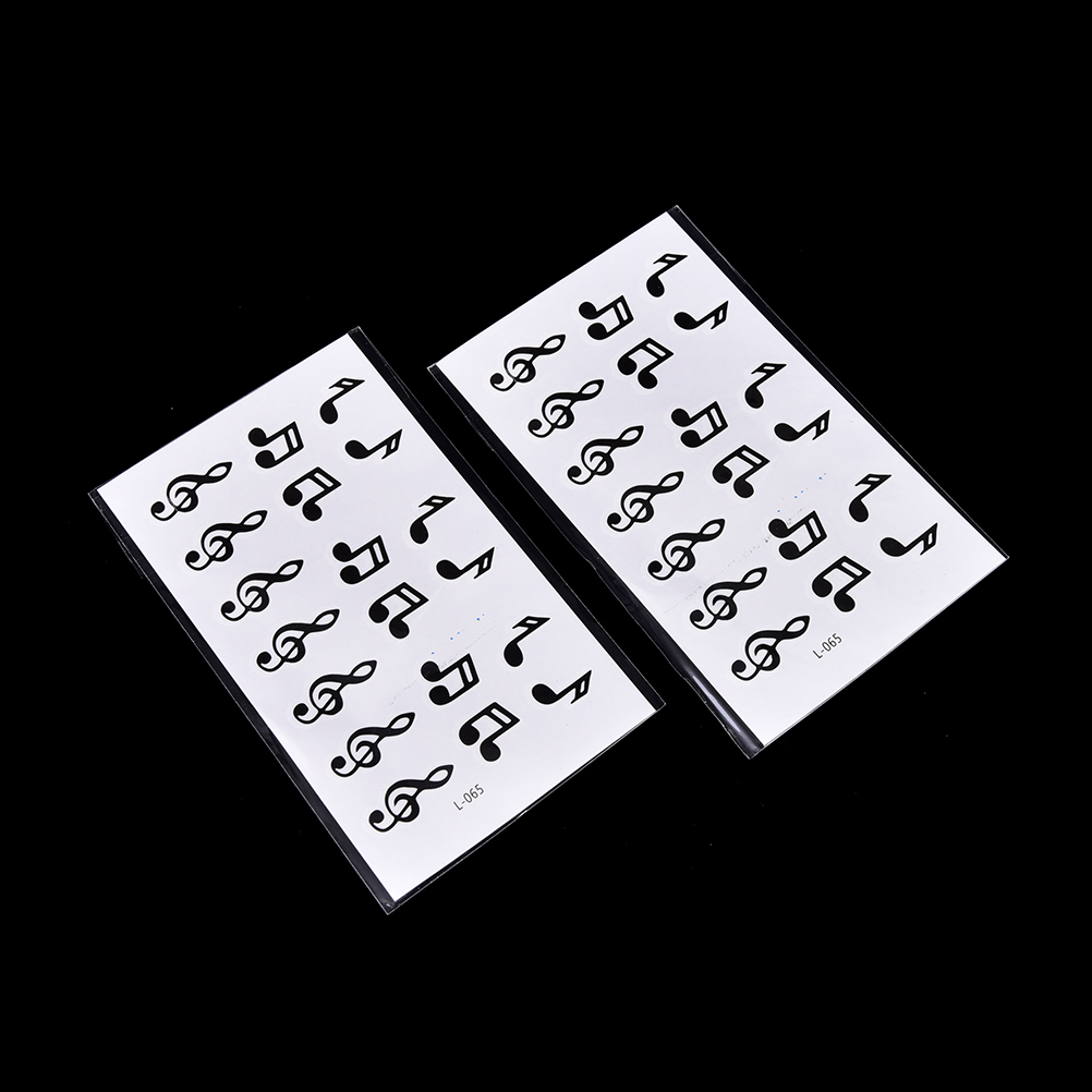 New Fake Temporary Tattoo Sticker Music Note Arm Body Waterproof Women ...
