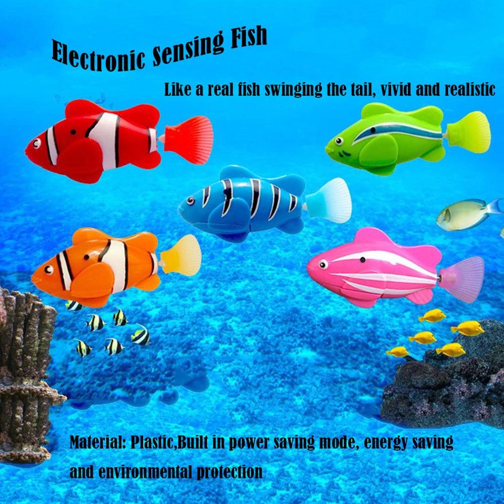 【Hot demand】【Hot demand】New Mini Bath Toy Bionic Robot Fish Electric ...