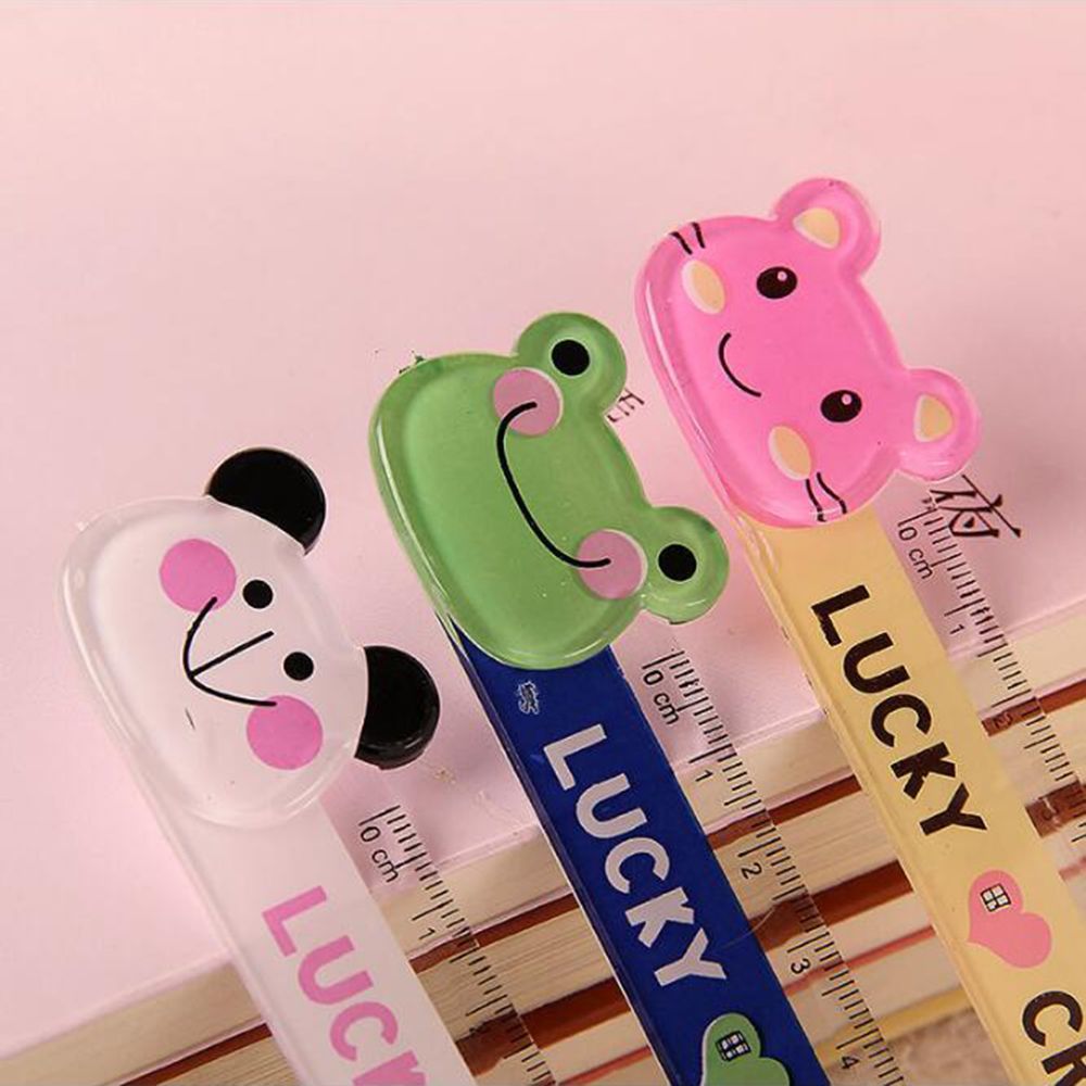 【TechGlobe】2Pcs/Pack Cute Kawaii Plastic Ruler Creative Cartoon Cat ...