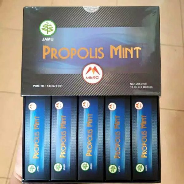 Propolis Brazilian Merci Mint Original 1kotak 5botol | Lazada Indonesia