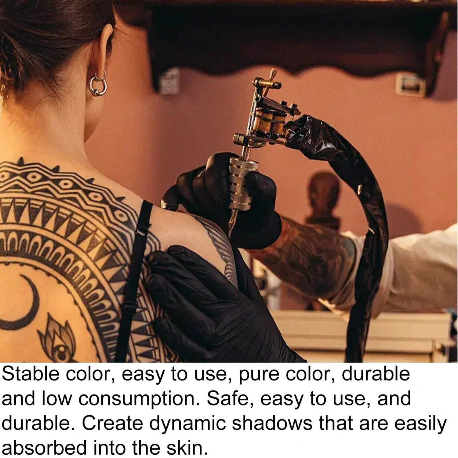 Yuanyan 90ml Triple Black Pigment Tattoo Ink Professional DIY Tattoo ...