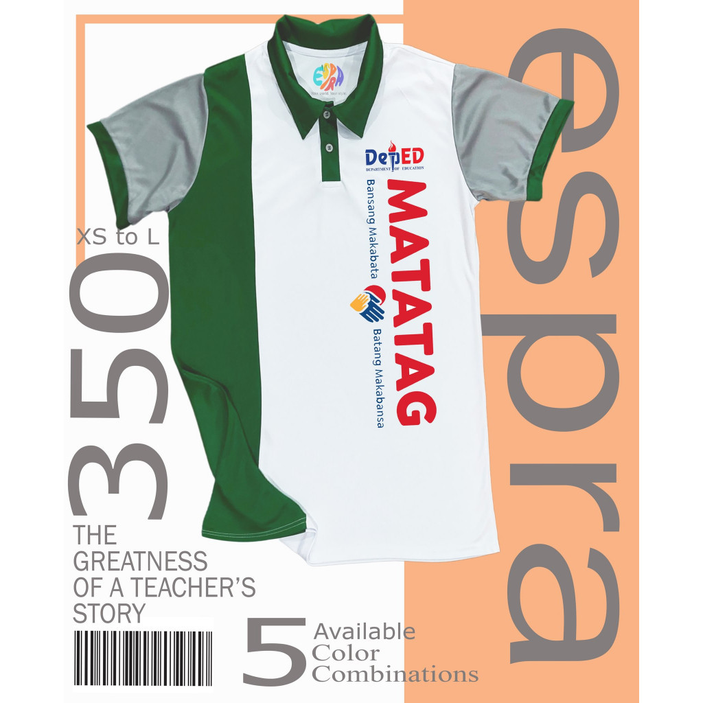 DEPED MATATAG POLO UNIFORM SUBLIMATION POLO-Shirt FOR Men AND WOMEN ...