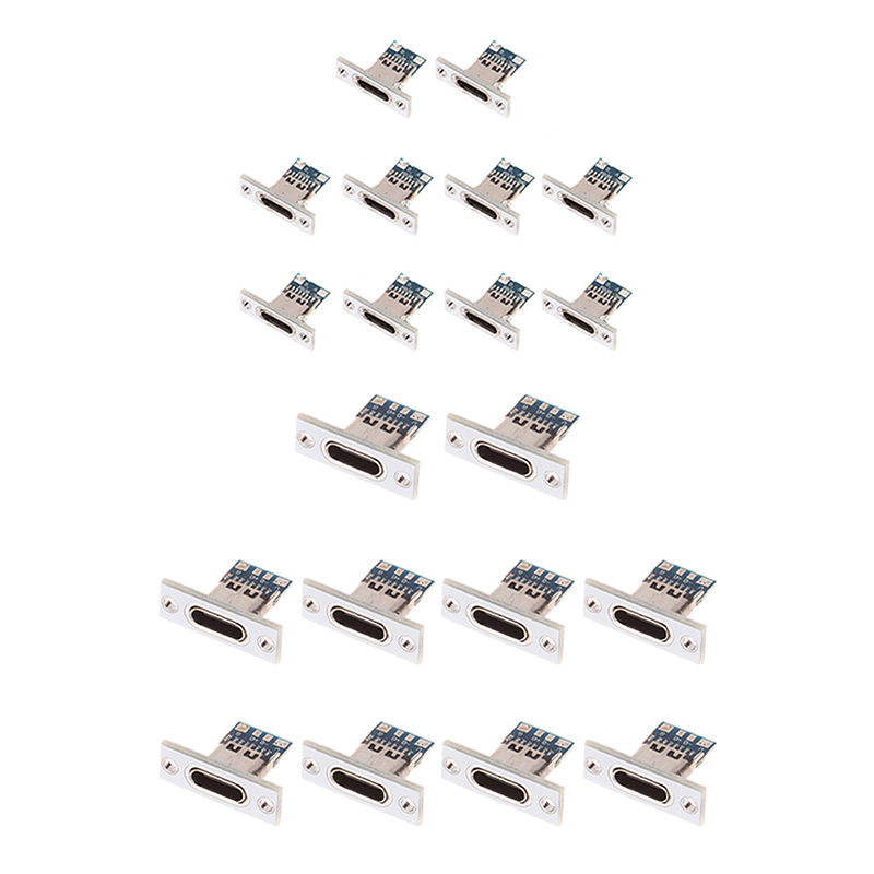 10pcs USB 3.1 Type C Socket Fixing Plate Type-C USB Jack 3.1 Type-C ...
