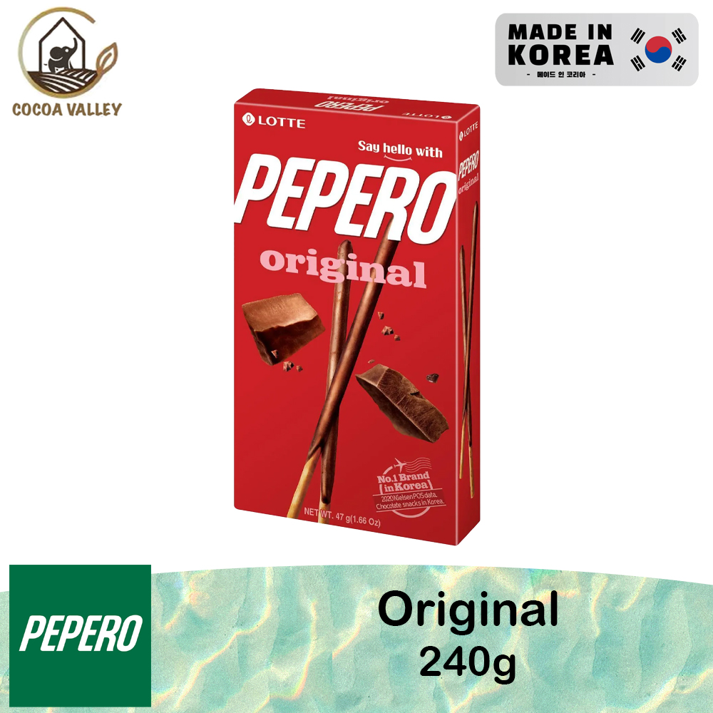 Lotte Pepero Original Chocolate 8 Packs 240g (Made in Korea) | Lazada