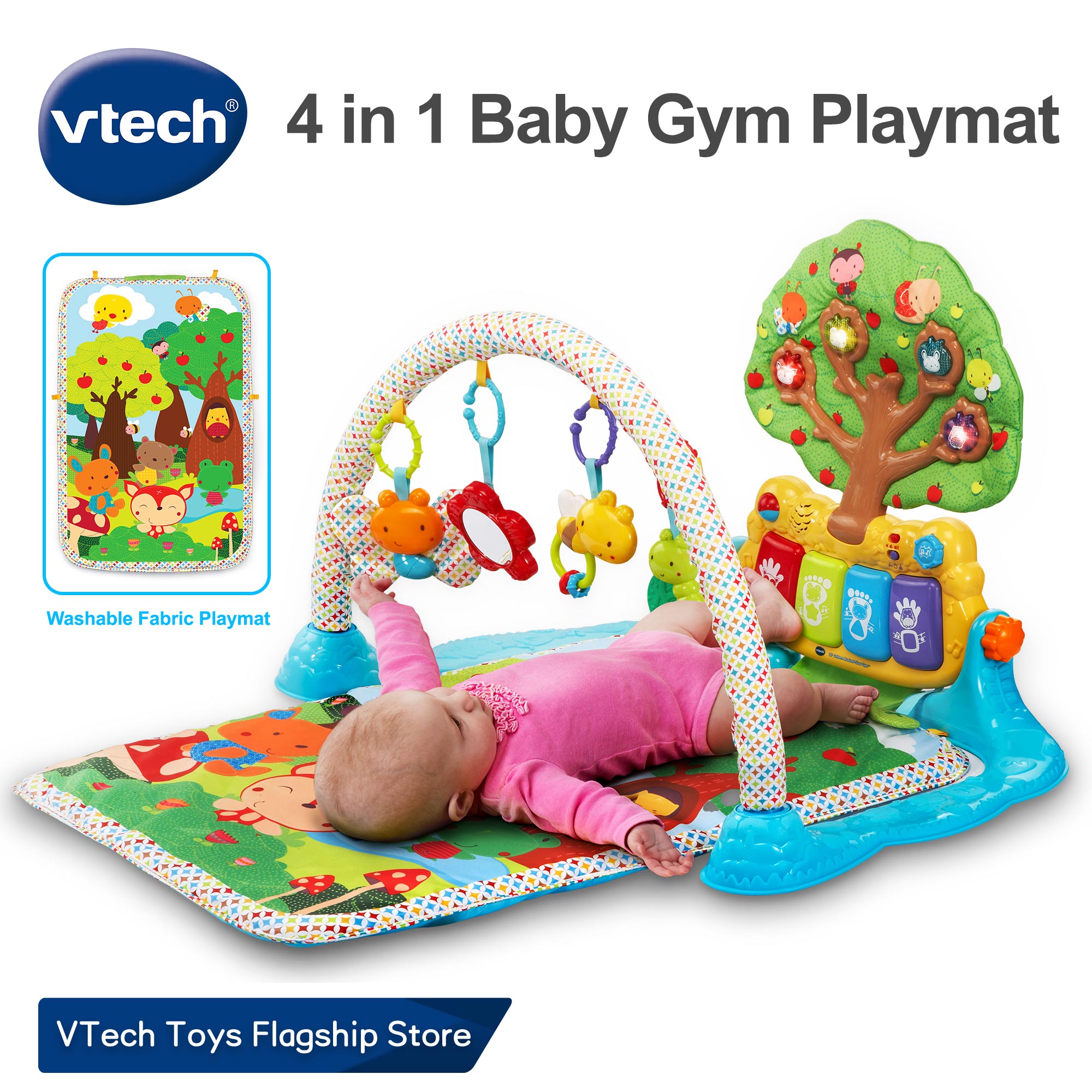 VTech 4 in 1Musical Glow Gym Playset 4 in 1ของเล่นเสริมพัฒนาการ Kick ...