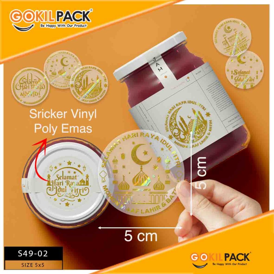 STICKER LEBARAN|IDUL FITRI|VINYL|FASSON|SEGEL|LABEL|AKSESORIS|S49 ...
