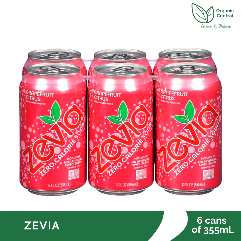 Zevia Grapefruit Citrus Soda Bundle of Six (6) 355mL | Lazada PH