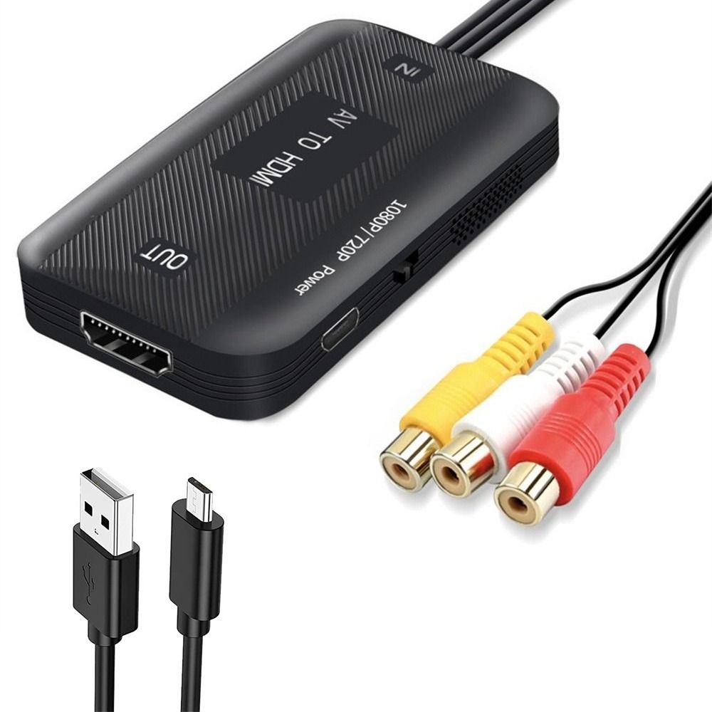 HAIAN High-definition RCA Cable Video Adapter AV/RCA to HDMI RCA Female ...