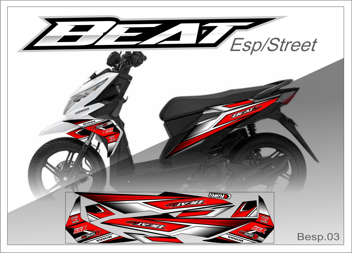 STRIPING HONDA BEAT eSP / STREET VARIASI RACING SANGAT COCOK BUAT MOROT ...