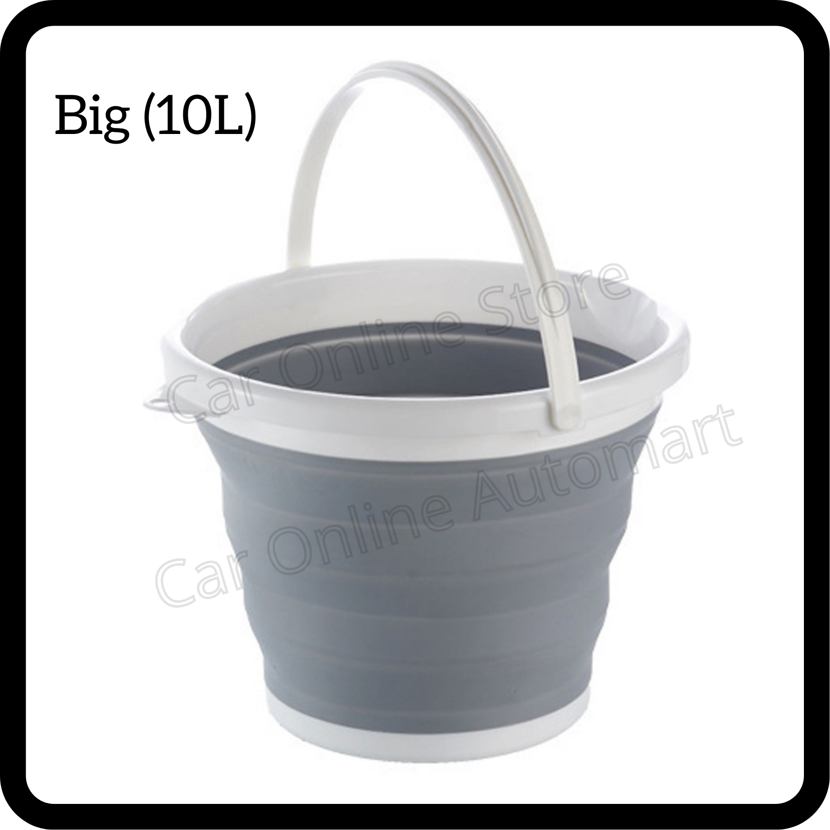 5L/10L Silicone Foldable Water Bucket Water Pail Portable Collapsible ...