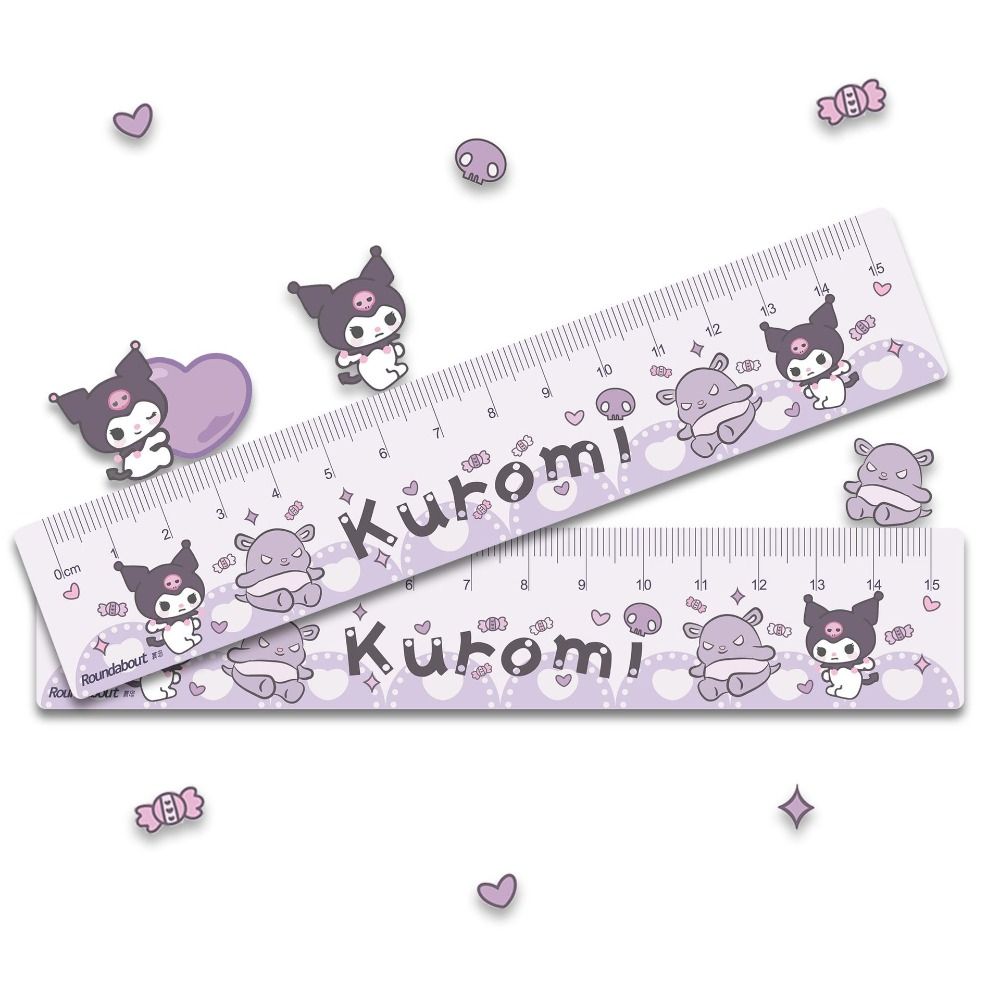 Melody Kuromi Cinnamoroll 15cm Drafting Straight Ruler Multifunctional ...