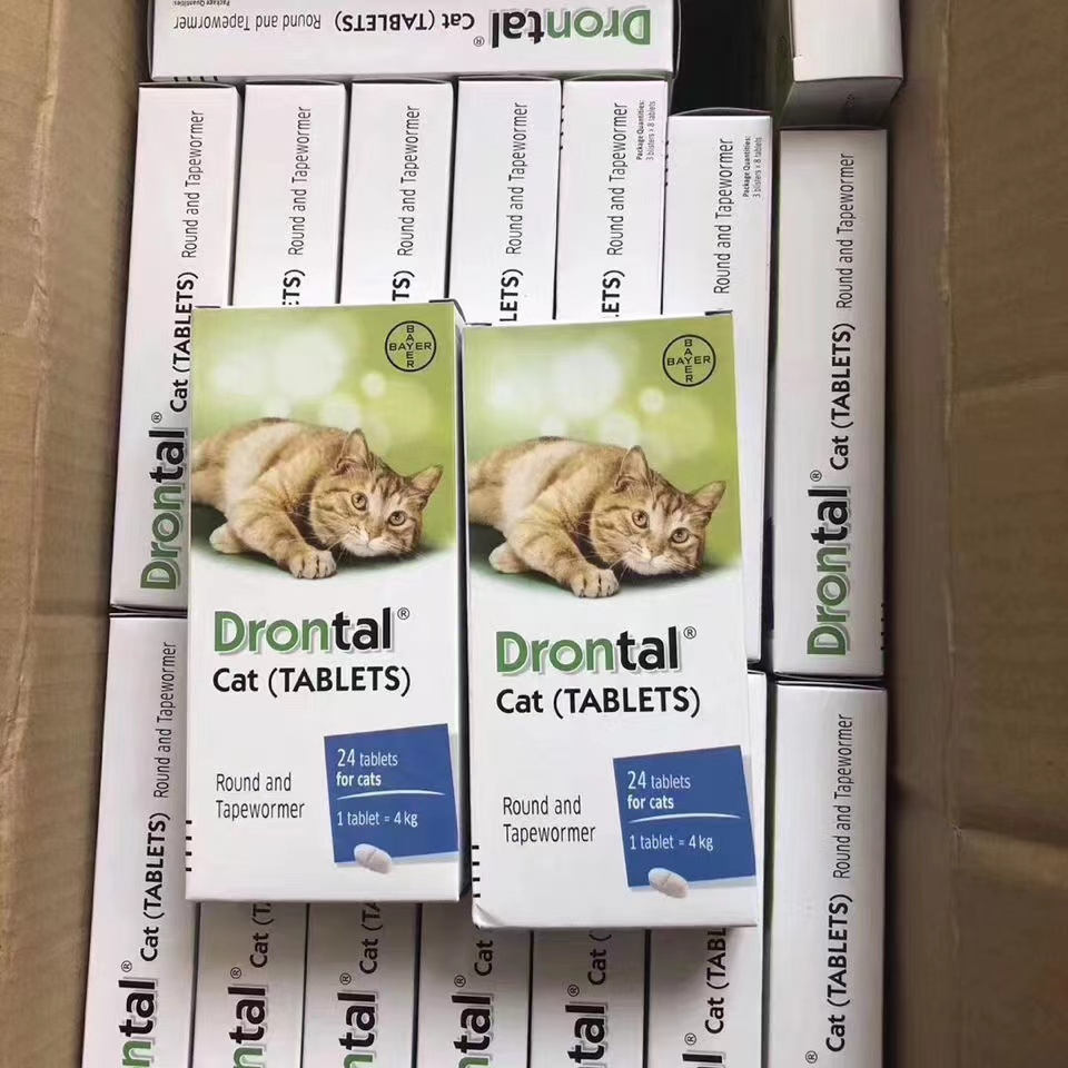Drontal Cat Bayer Exp.6/2025 ดรอนทัล แคท สำหรับ แมว cat (24 เม็ด ...