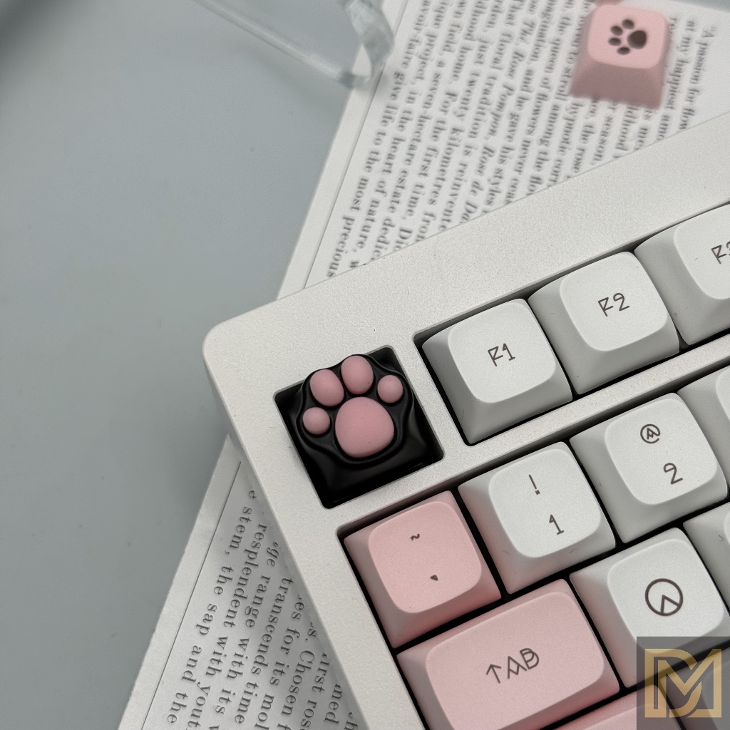 MeadowMingle LOCAL STOCK Cat Keycap PBT Dye Sub XDA Kitten White Pink ...