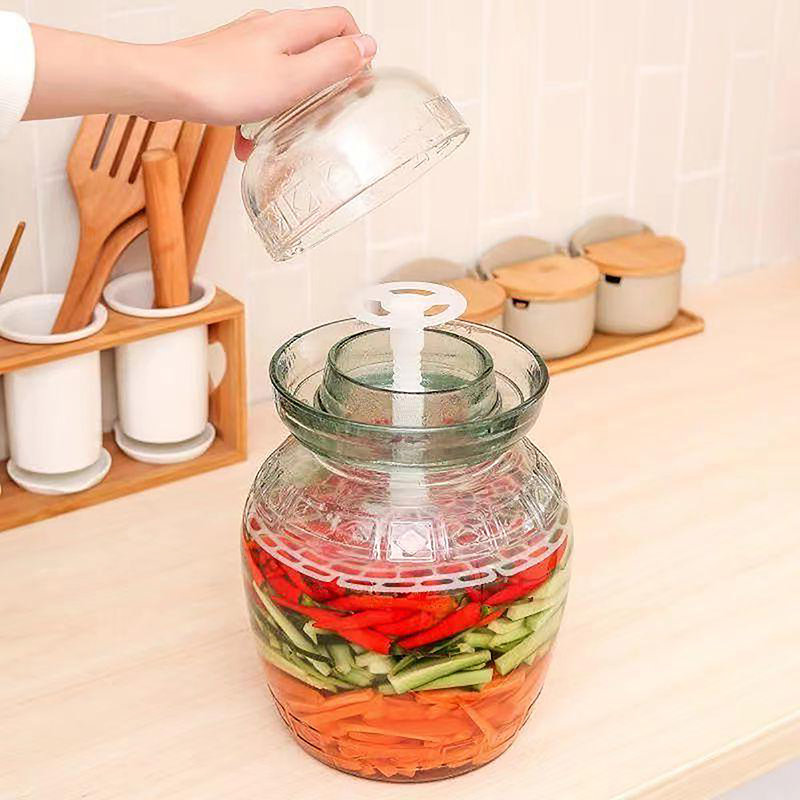 1Pc Pickle Jar Press Plastic Holder For Compaction In Kimchi Jar Pickle ...