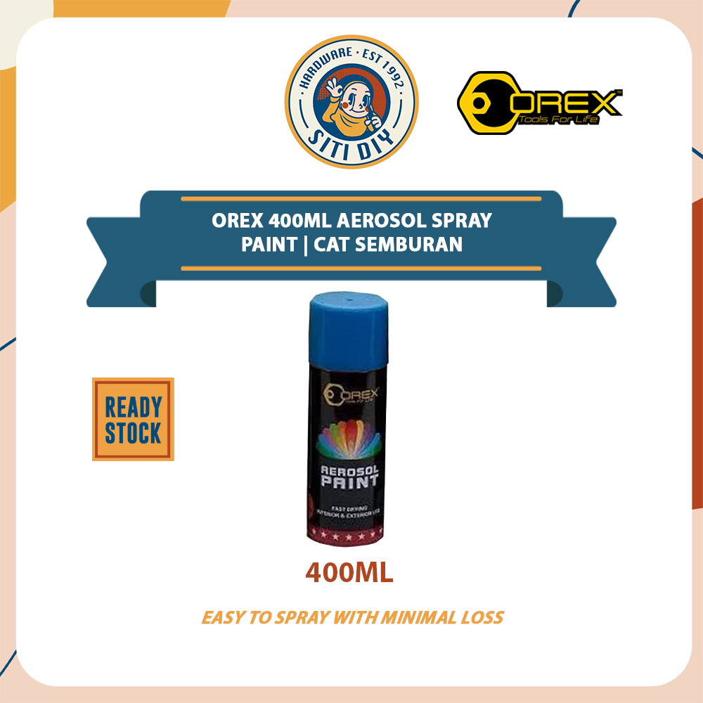 [SitiDIY] OREX 400ML Aerosol Spray Paint Cat Semburan | Lazada