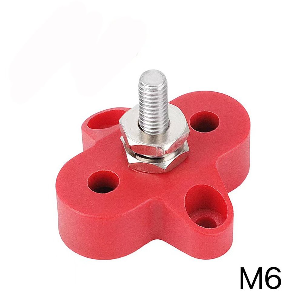 POEM M6 M8 Bus Bar Terminal Block Battery Terminal 12V/24V Junction Terminals Heavy-duty ...