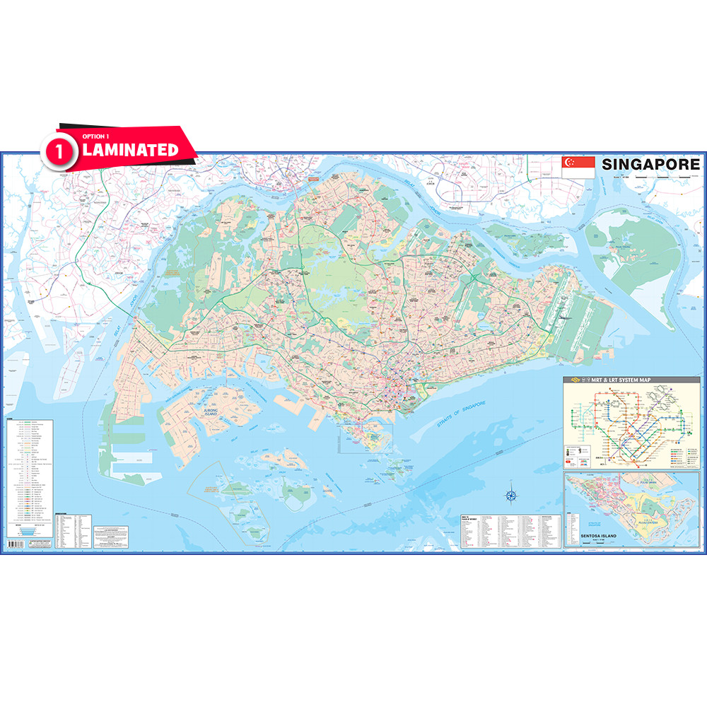 🇸🇬 Map of Singapore 864x1511mm Big Size Large High Quality Singapore ...