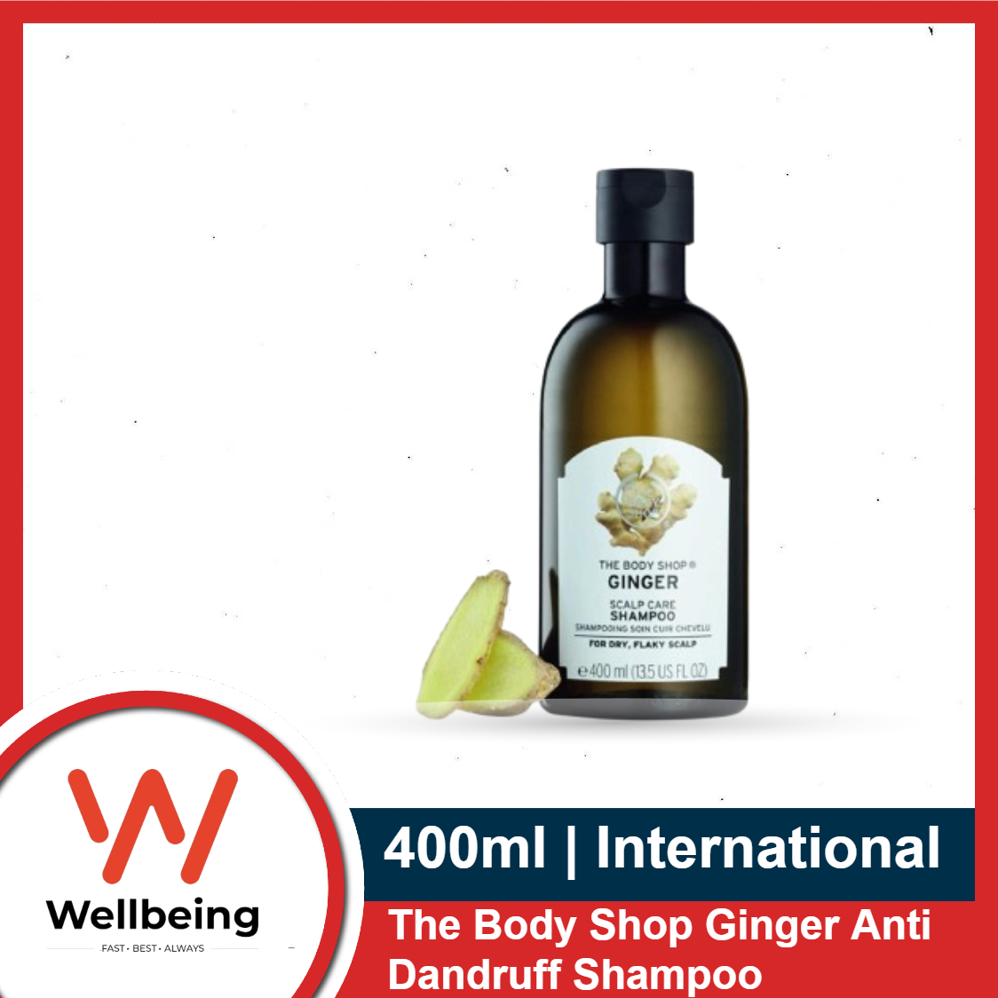 The Body Shop Ginger Anti-Dandruff Shampoo 400ml | Daraz.com.bd
