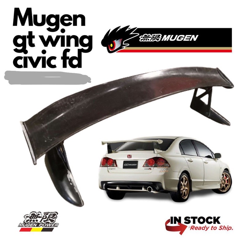 ! offer‼️ HONDA CIVIC FD MUGEN SPOILER GT WING / UNIVERSAL SPOILER | Lazada