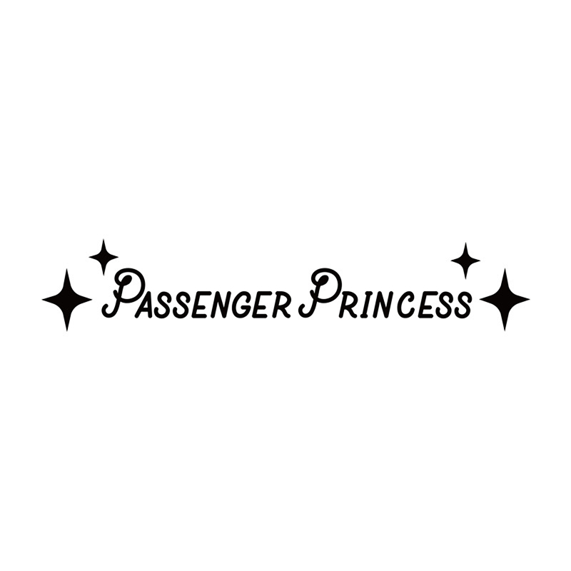 1PC Creative Passenger Princess Mirror Car Decal Cute Car Vinyl Art ...