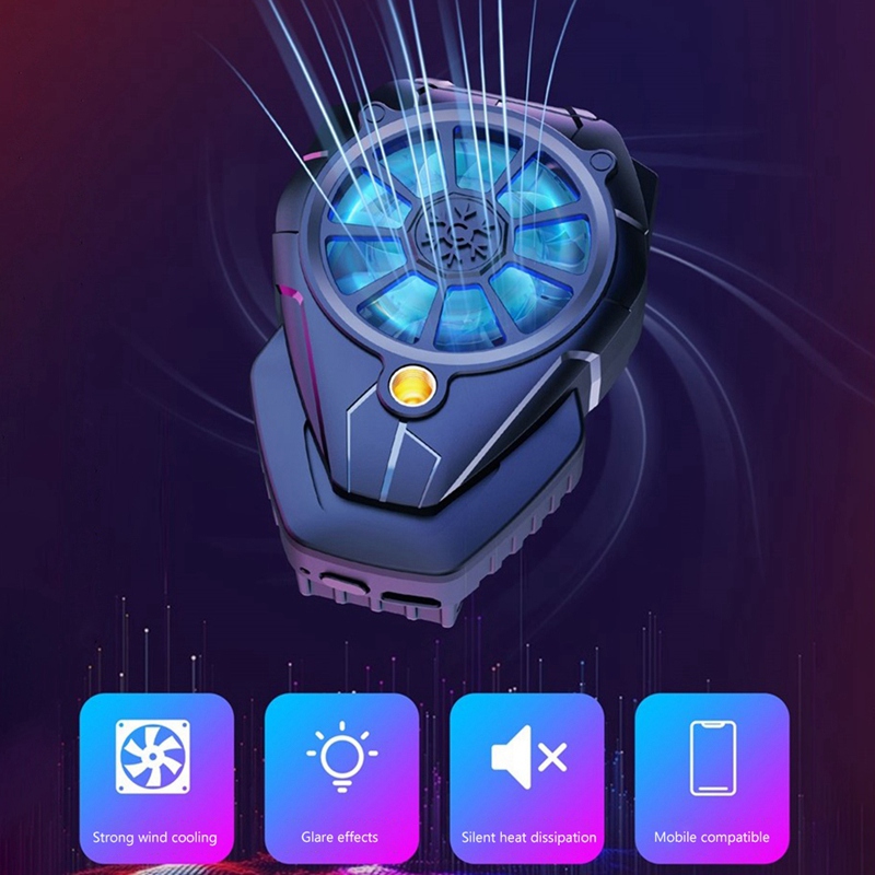 Refrigeration Phone Cooling Fan for Android IOS Game Radiator Portable ...