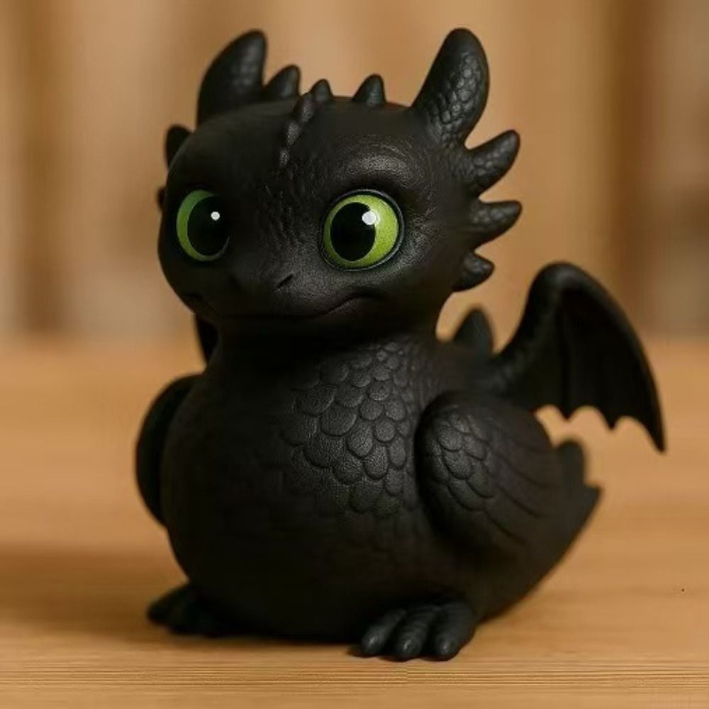 Classic Toys Resin Dragon Anime Action Figure Movie Character Toothless ...