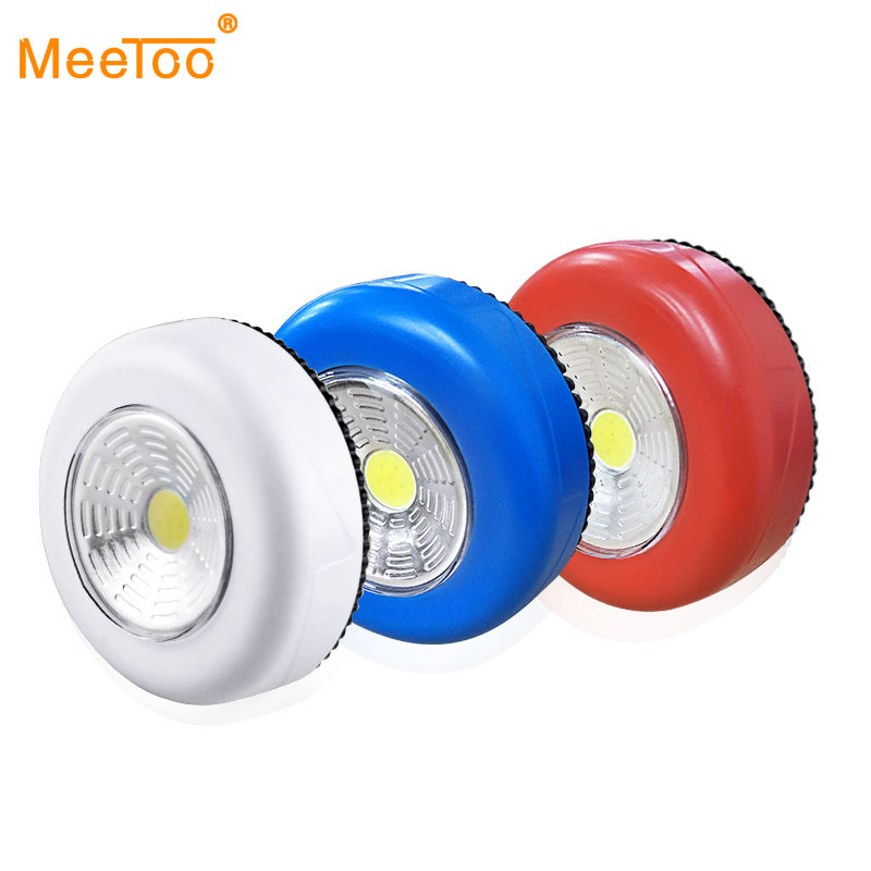 【32373c23】Portable LED Night Touch Sensor Push Switch Battery Powered ...