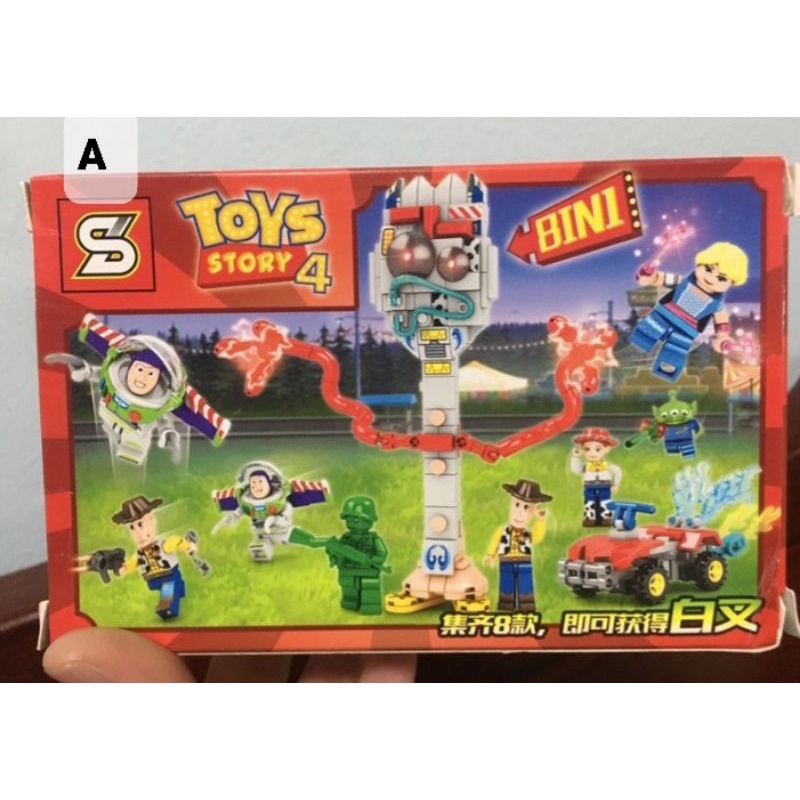 (Set8กล่อง) lego toy story ทอย สตอรี่ พร้อมยานพาหนะ ต่อรวมร่างเป็น ...
