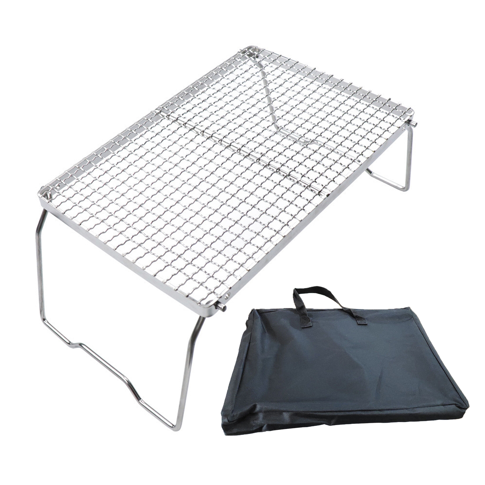 ASRTWER Universal Foldable BBQ Rack Indeformable Corrosion Prevent ...