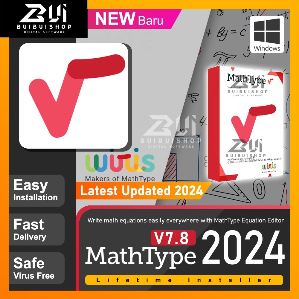 MathType 2023 v7.8 Latest 2024 Windows | Lazada.co.th
