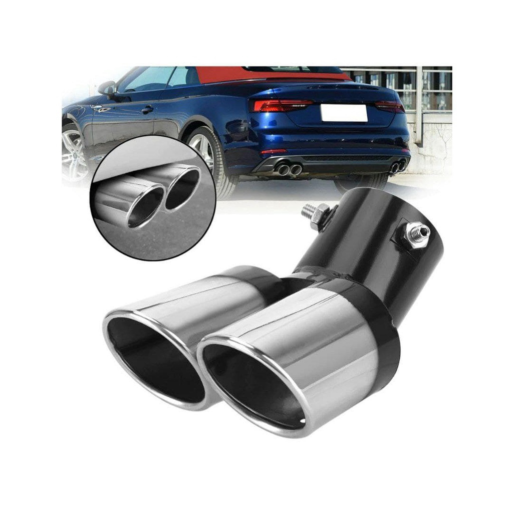 Tailpipe 2 Lobang Muffler Cutter Extention Extension Ujung Knalpot Tip ...