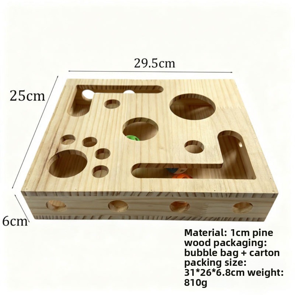 New With Bell Ball Cat Nail File Box Sandpaper Inside Maze Tunnel ...