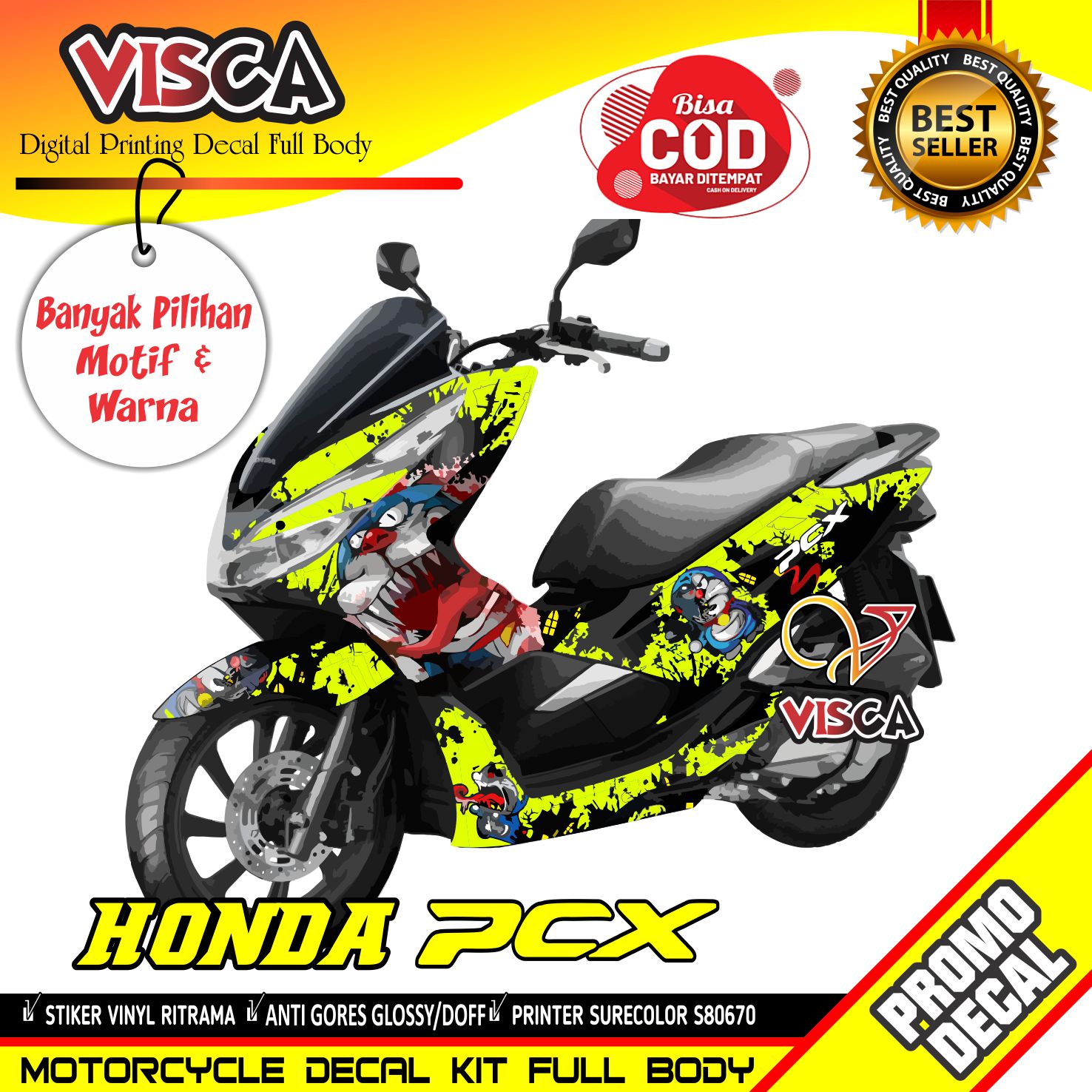 Decal Pcx Full Body Stiker Pcx Full Body Dekal Pcx Full Body Decal Pcx ...