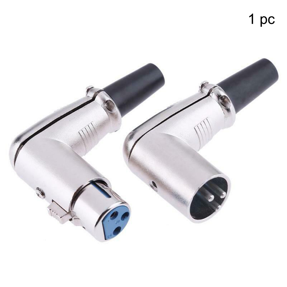【Innovative design】3 Pin Female Male Elbow 90 Degree Solder Type ...