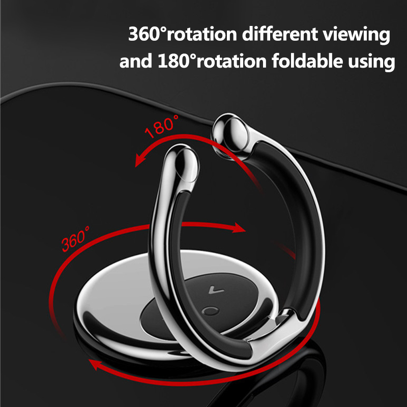 Baseus Metal Strong Affordable Adsorption Anti-scratch 360 Degree Rotation Finger Ring Holder ...