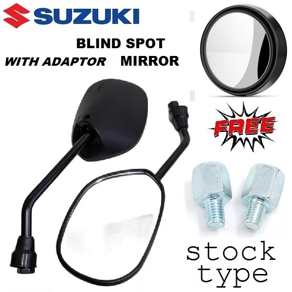 SUZUKI RAIDER 150 R & J 1 PAIR SIDE MIRROR Motorcycle STOCK type WITH 2 ...