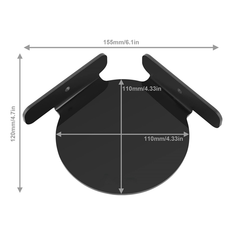 (PUKJ) 2PCS Round Baby Monitor Stand Bedroom Plant Small Wall Shelf ...