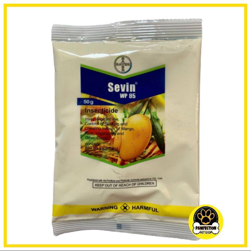 Original SEVIN WP 85 insecticide Pest Control (50g) - For Dogs and Cats ...