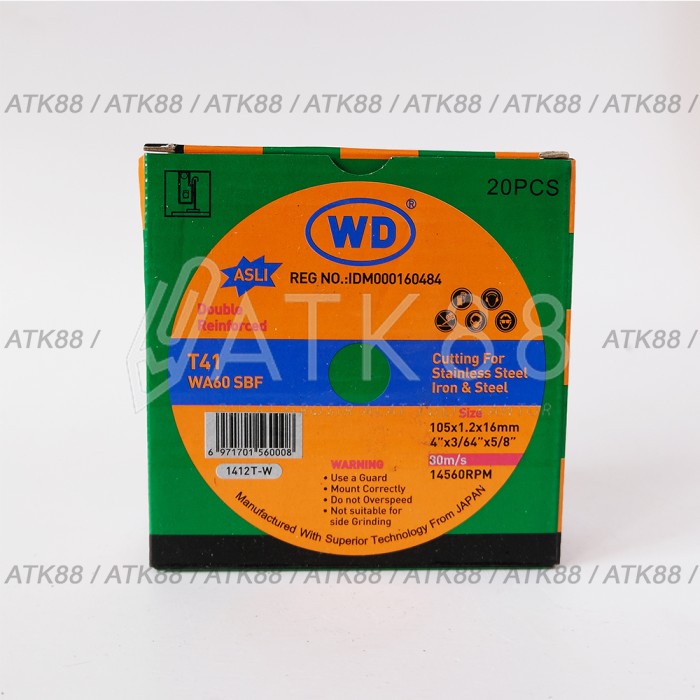 Resibon Potong Stenles WD gurinda potong besi WD gerinda besi WD 4inch ...