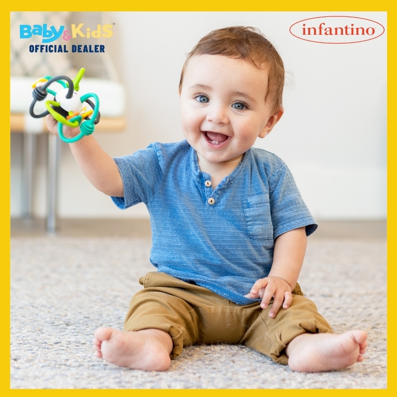 Infantino ยางกัดสำหรับเด็ก ยางกัด-วงแหวน : SHAKE & TEETHE FLEXIBLE ...