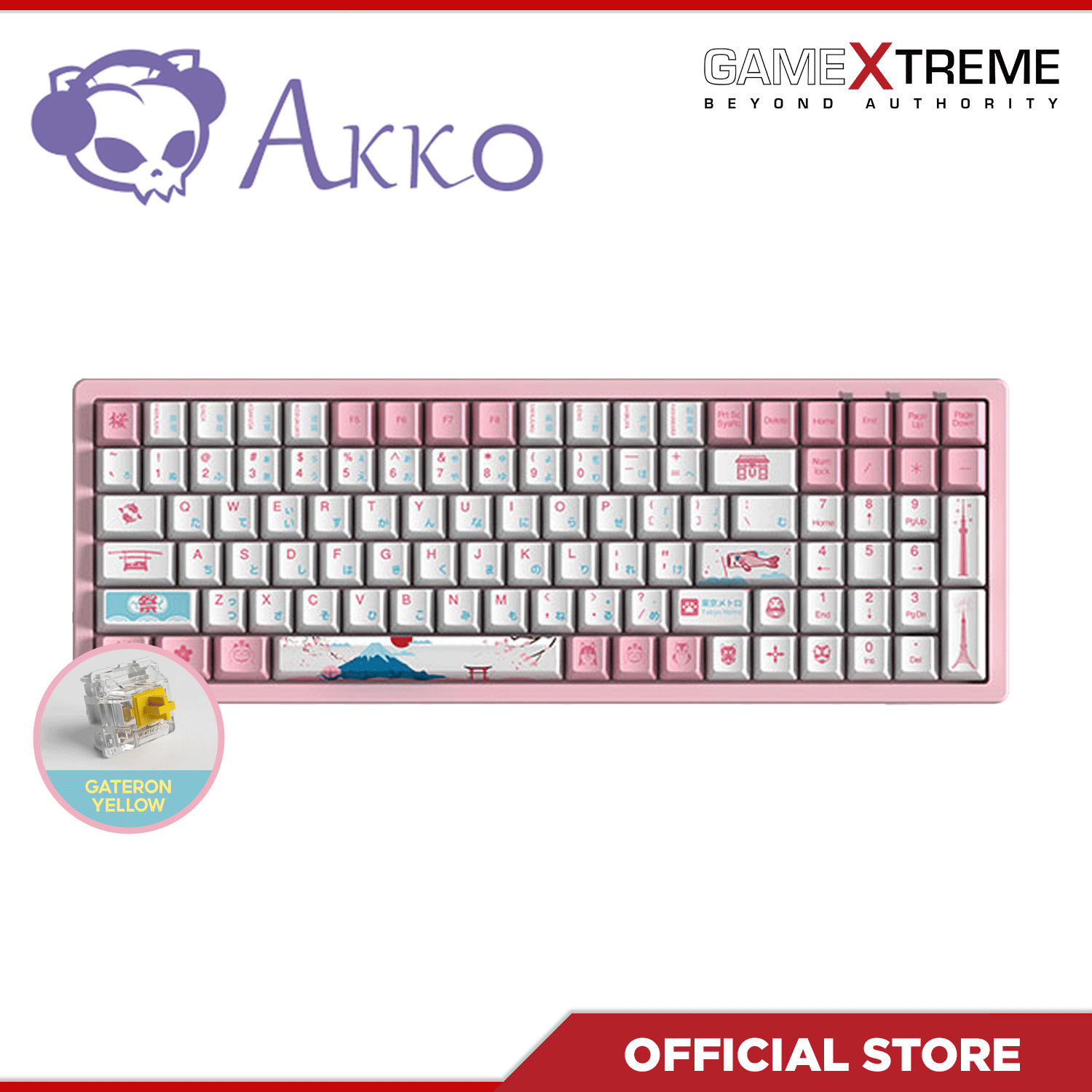 AKKO World Tour-Tokyo R2 3096 Mechanical Keyboard (Gateron Yellow ...