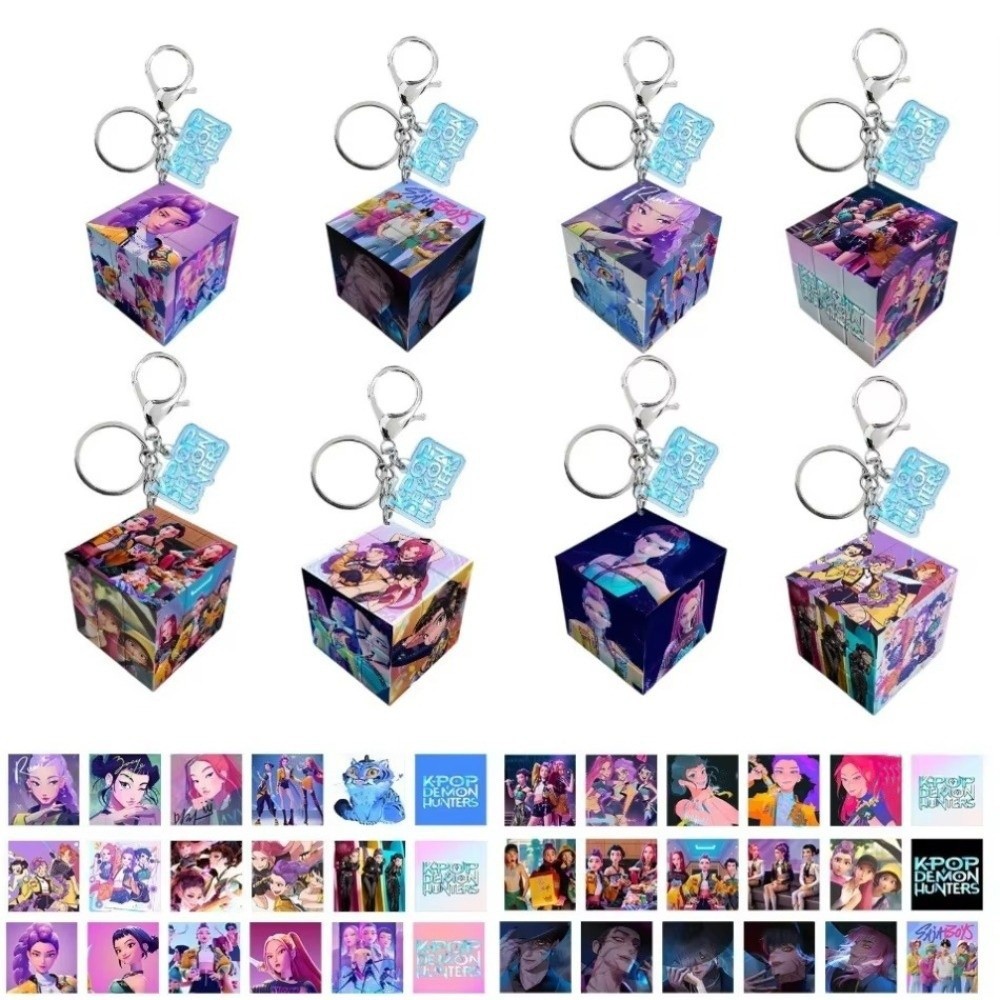 Fashion Huntrix Saja Boys Kpop Demon Hunters Keychain Anime Mo Dao Zu ...