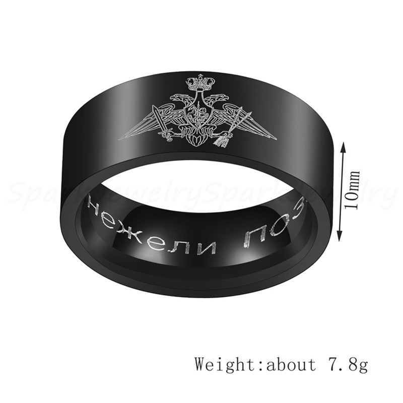 【Qian poem li Store】Spark Armed Ring For Men Stainless Steel Navy Air ...