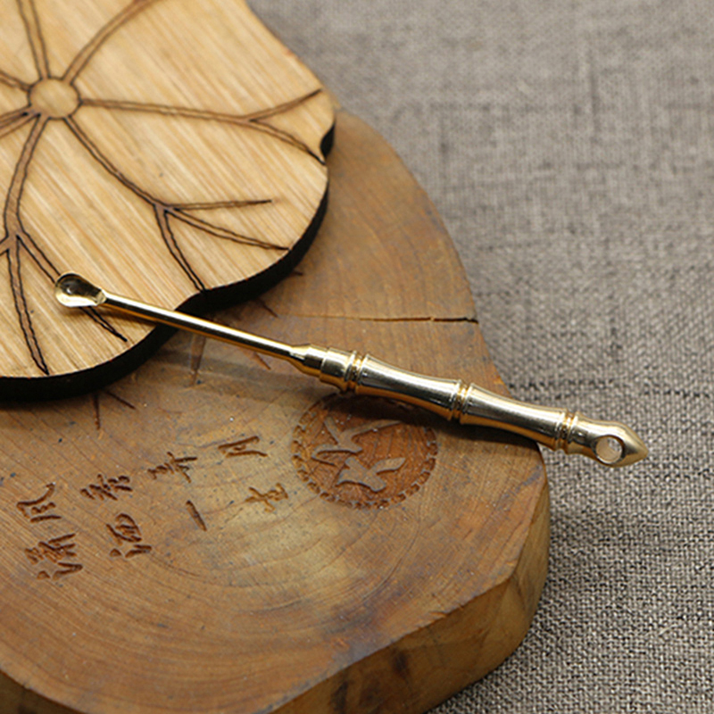 Multi-function Toothpick Outdoor Portable Toothpick Brass Titanium ...