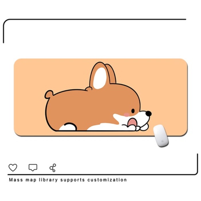 Large and cute Corgi cartoon mouse, Japanese Kawaii Shiba Inu desktop ...