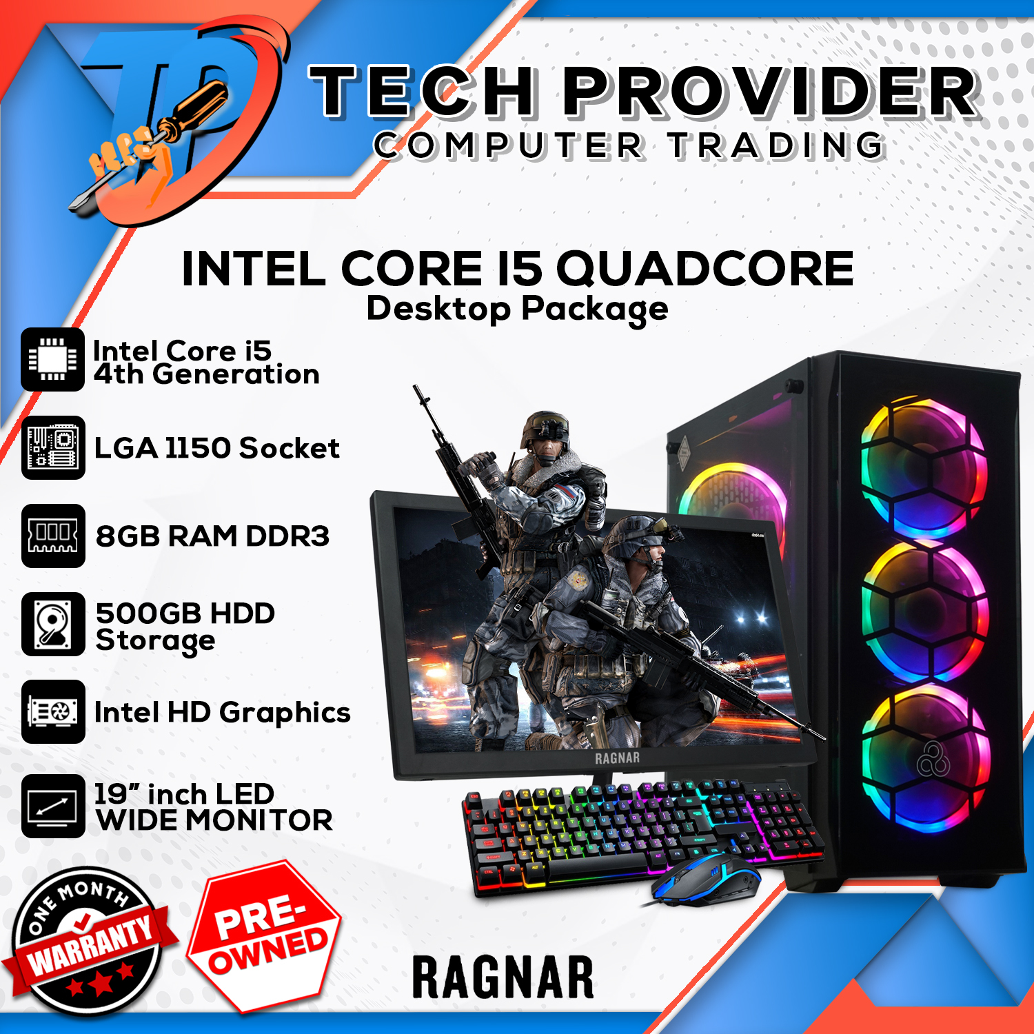 Core i5 Pc computer set | Intel Core i5 Dual Core 8GB RAM DDR3 500GB ...