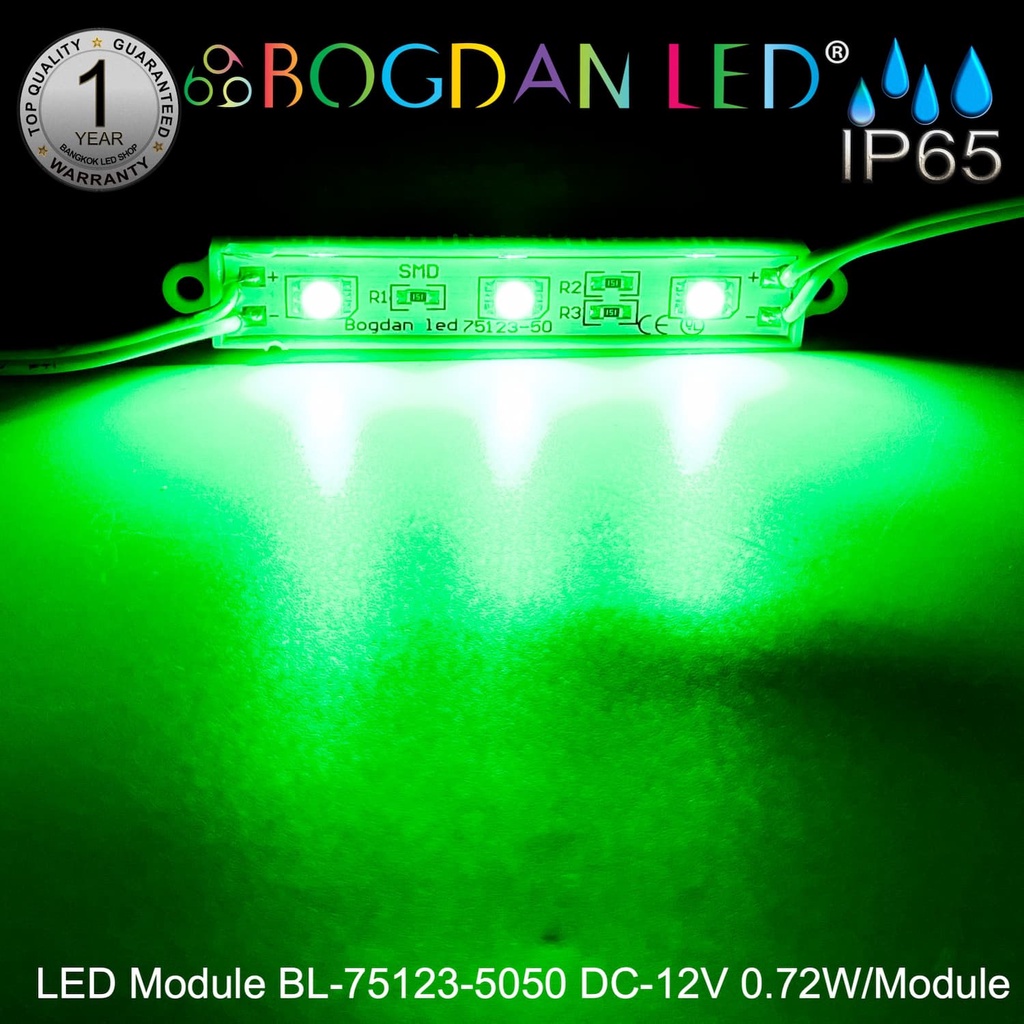 LED Module BL-75123-5050 DC-12V 0.72W/Module 14.4W/Panel โมดูลกันน้ำ ...